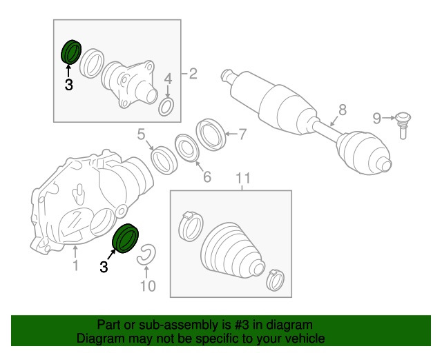 33107505601 Сальник со стопорным кольцом BMW | Запчасти на DRIVE2