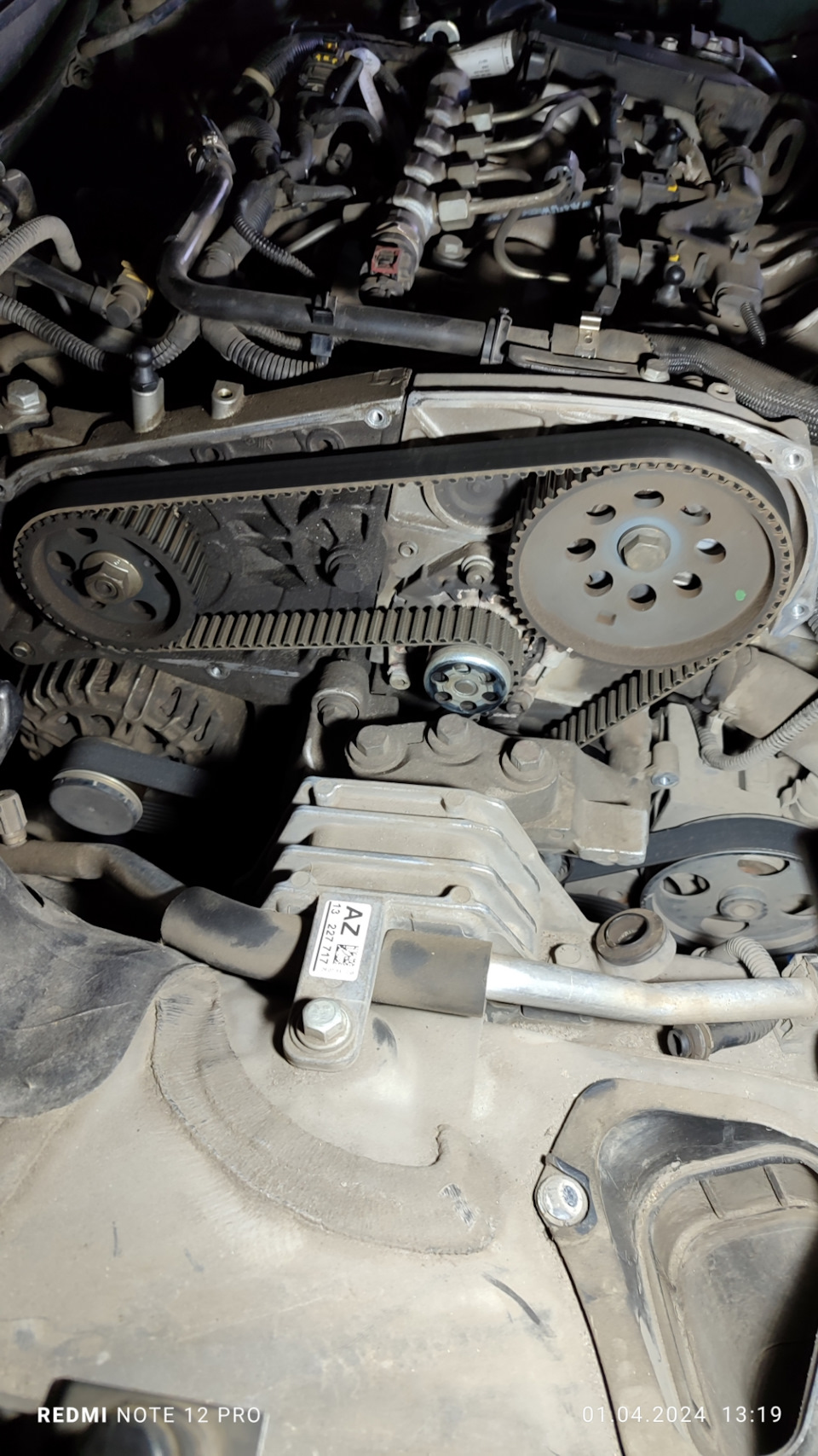 Замена Грм и помпы — Opel Insignia Sports Tourer (1G), 2 л, 2011 года ...