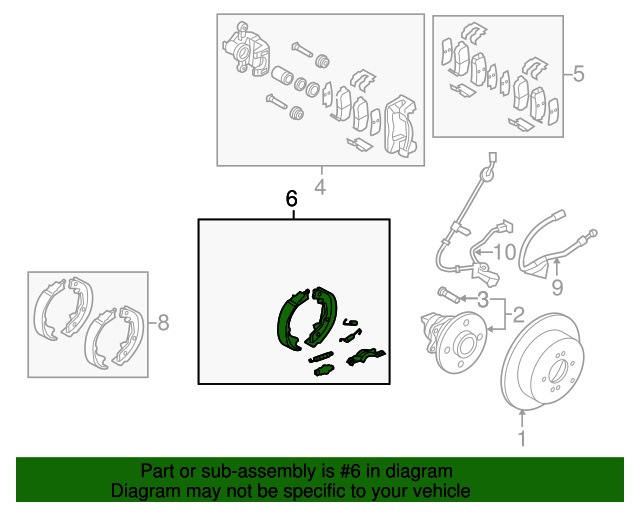 583101G300 комплект тормозных колодок (2шт) KIA HYUNDAI | Запчасти на ...