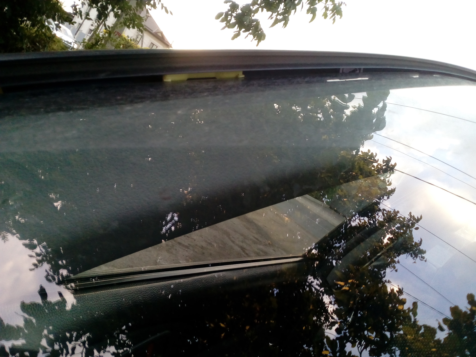 Молдинг крыши и лобового стекла — Mitsubishi Lancer IX, 1,6 л, 2004 ...