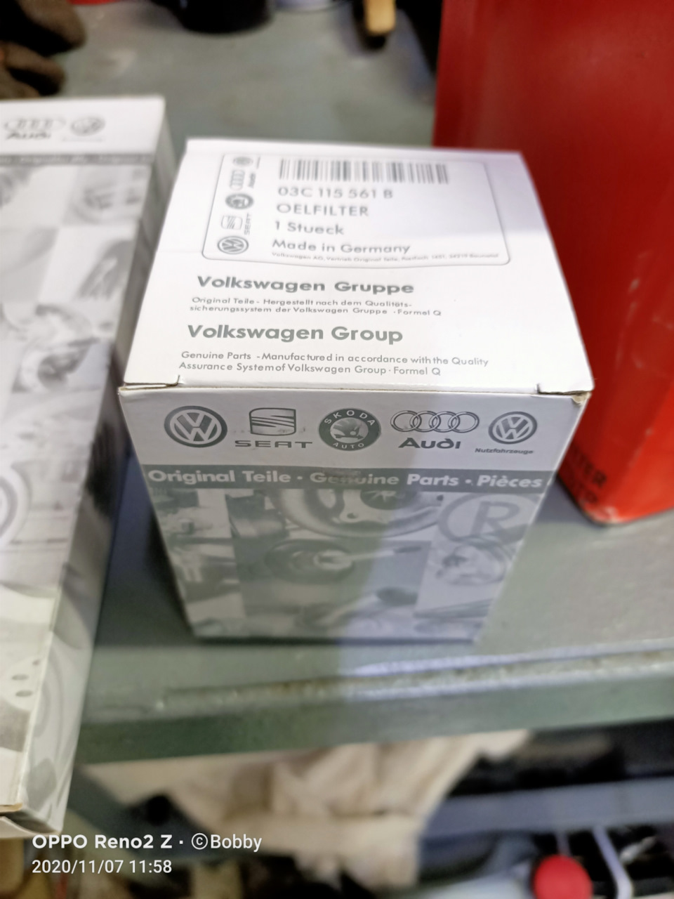 03C115561B Фильтр масляный VAG | Запчасти на DRIVE2