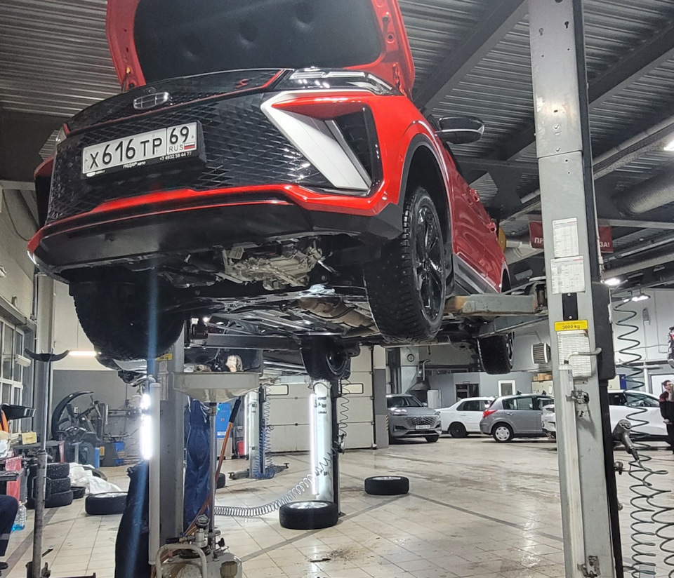 0-ТО — Geely Coolray (2023), 1,5 л, 2024 года | плановое ТО | DRIVE2