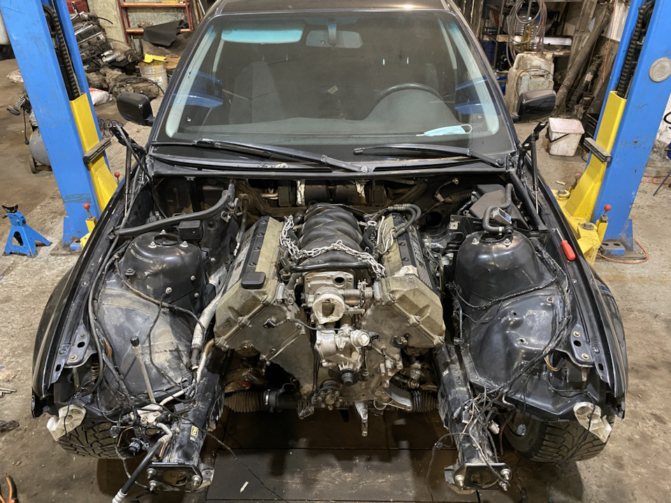 Swap m62b44 в е46. Установка двигателя. — BMW 3 series (E46), 1,8 л ...