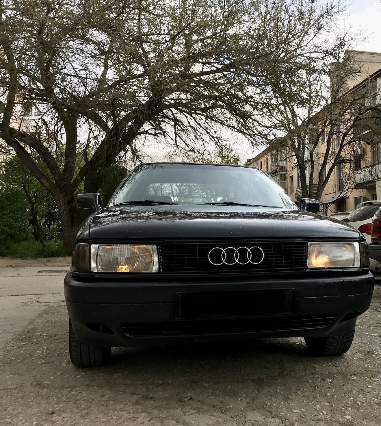 Покраска бампера — Audi 80 (B3), 1,8 л, 1991 года | фотография | DRIVE2