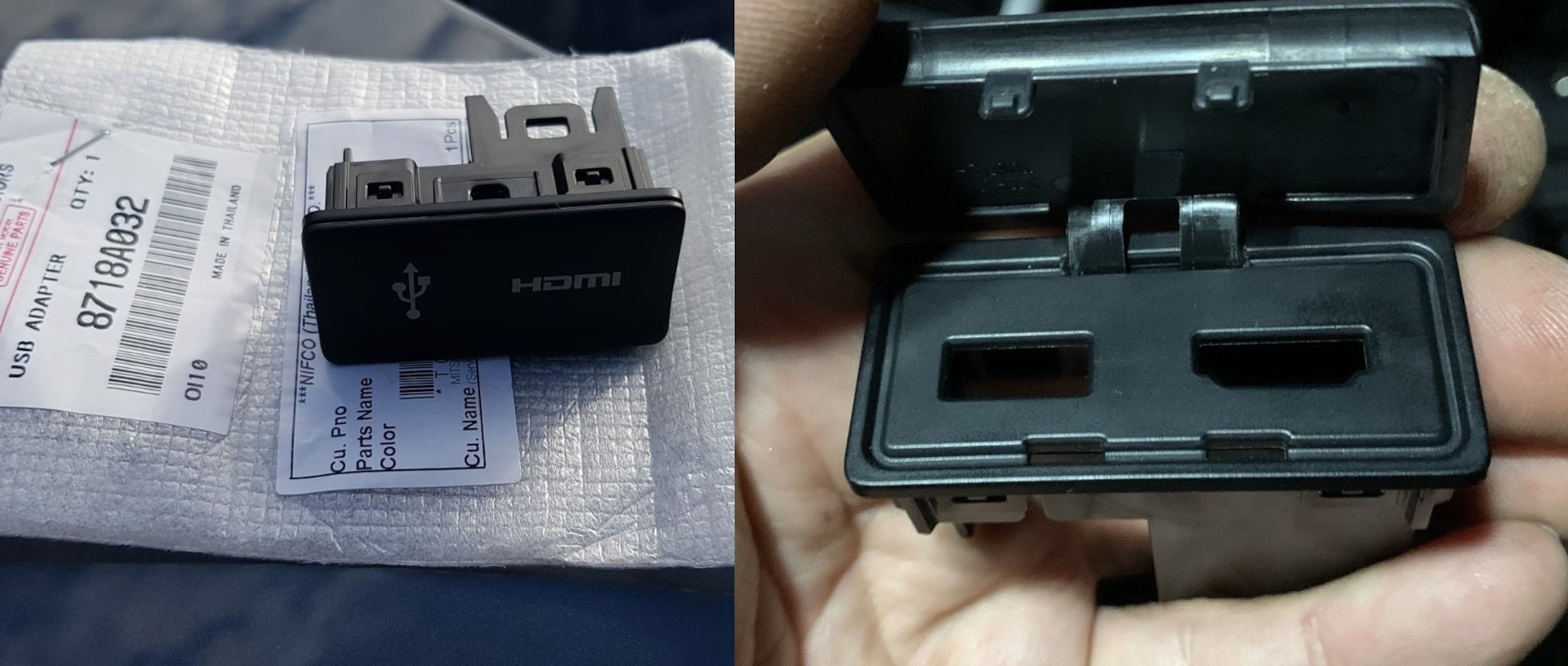 Провода Mitsubishi Connect в консоль — Mitsubishi Lancer X, 1,8 л, 2013 ...