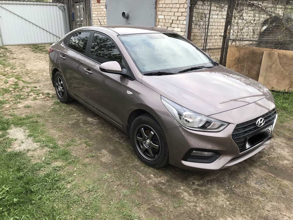 Фото пост, диски Скад Киото Гальвано R15 — Hyundai Solaris (2G), 1,6 л ...