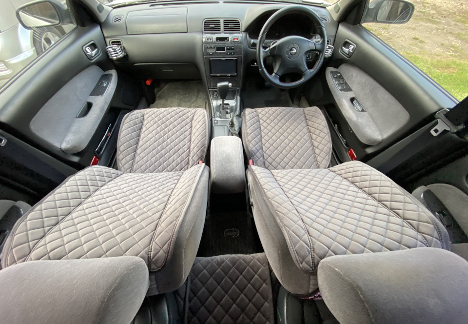 Накидки из алькантары на передние сидения ТРОКОТ. — Nissan Cefiro Wagon ...