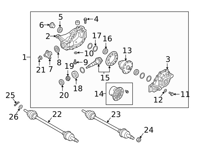 5308239100 Заглушка корпуса дифференциала ведущего моста KIA HYUNDAI ...