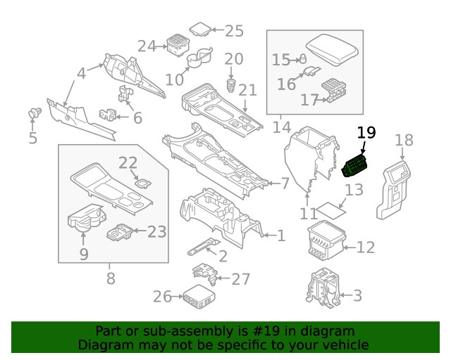 8030A391 Воздуховод задней напольной консоли Mitsubishi | Запчасти на ...