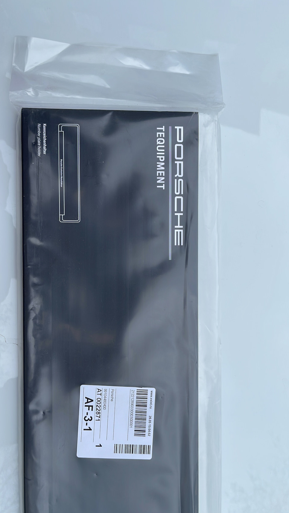 99104480400 РАМКА ДЛЯ НОМЕРА PORSCHE EXCLUSIVE MANUFAKTUR VAG ...