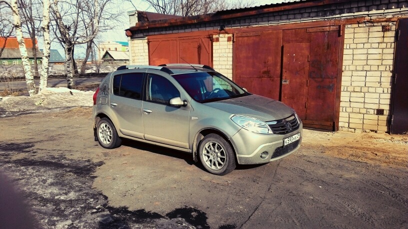Переобулся или вид на новых немецких тапках — Renault Sandero 1G, 1,6 л, 2012 года | колёсные ...