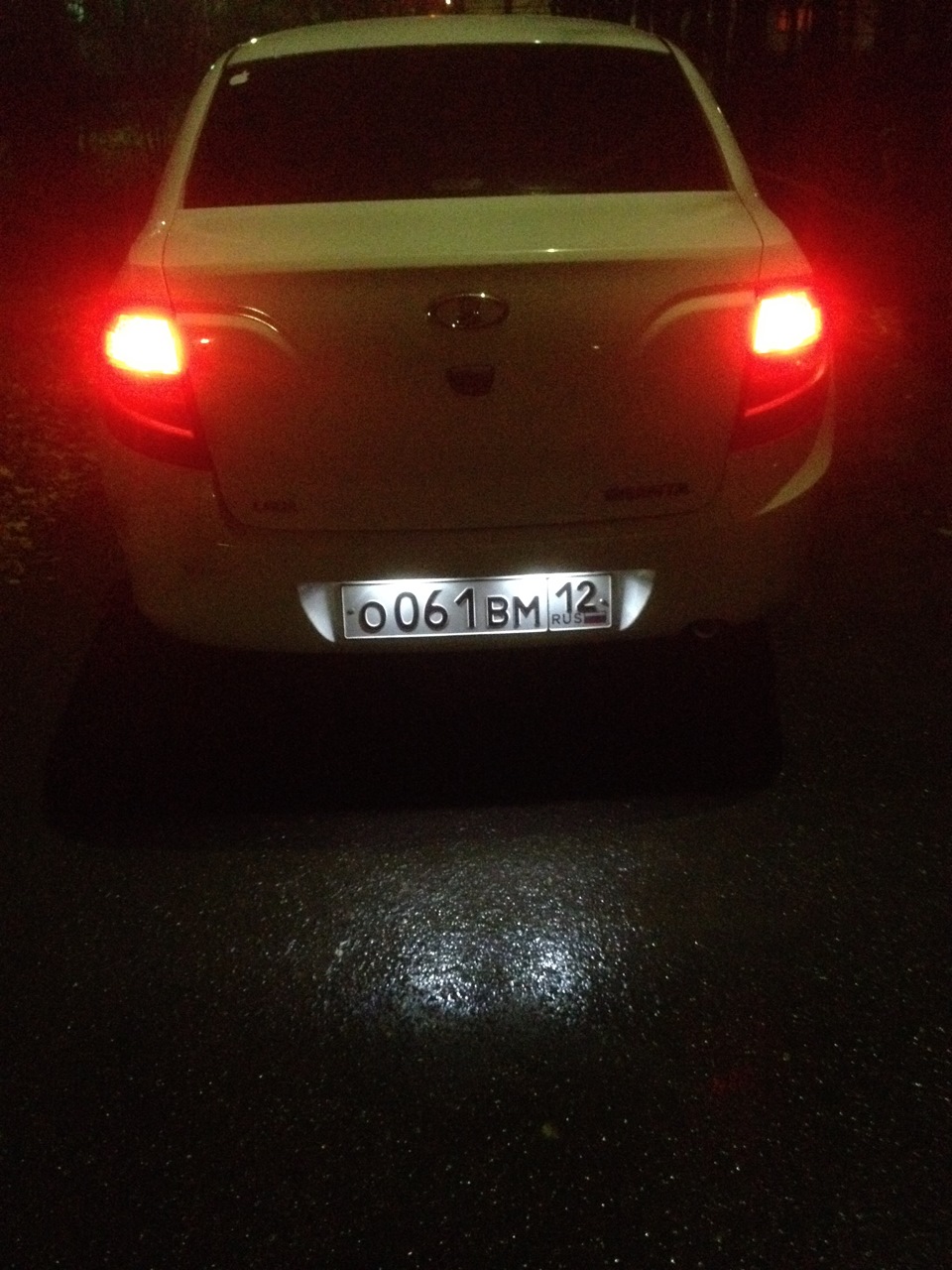 Лампы диодные для номера — Lada Гранта (1G), 1,6 л, 2012 года | тюнинг ...