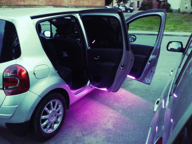 LED подсветка порогов — Renault Modus, 1,5 л, 2009 года | электроника ...