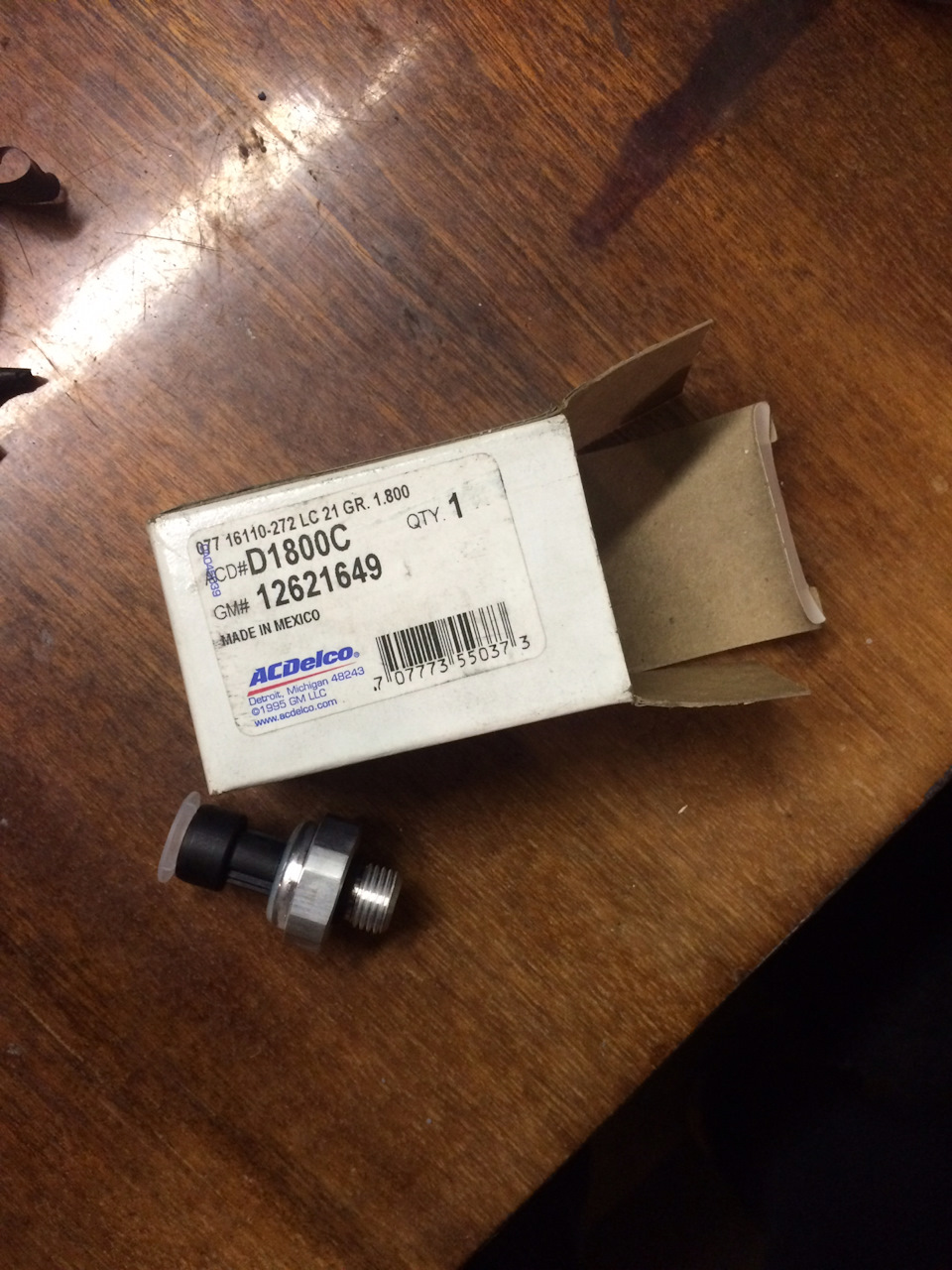 12621649 Датчик давления масла / Chevrolet, Cadillac V6 04~ GM ...