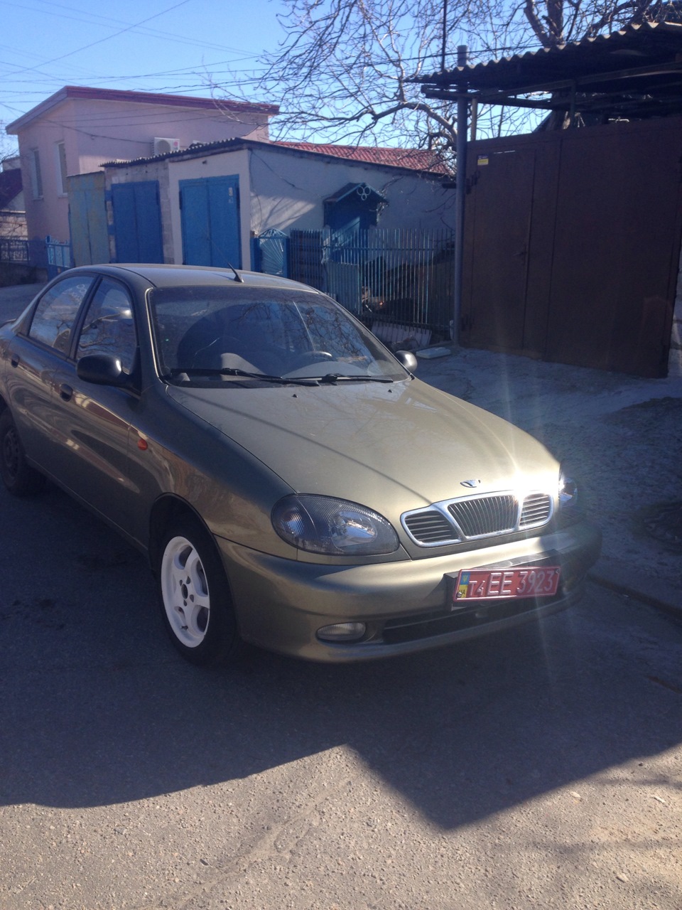 Примерял диски.к сожалению не мои.(( — Daewoo Sens, 1,3 л, 2004 года ...