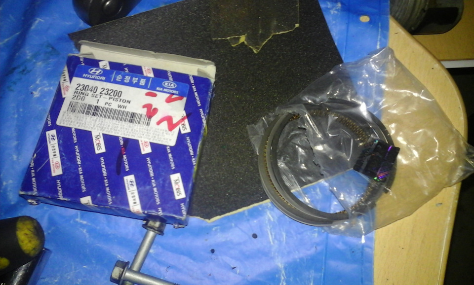 2304023200 КОМПЛЕКТ ПОРШНЕВЫХ КОЛЕЦ ДВИГАТЕЛЯ (12ШТ) KIA HYUNDAI ...