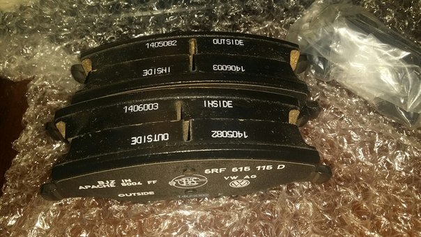 Тормозные колодки VAG 6RU698151A — DRIVE2