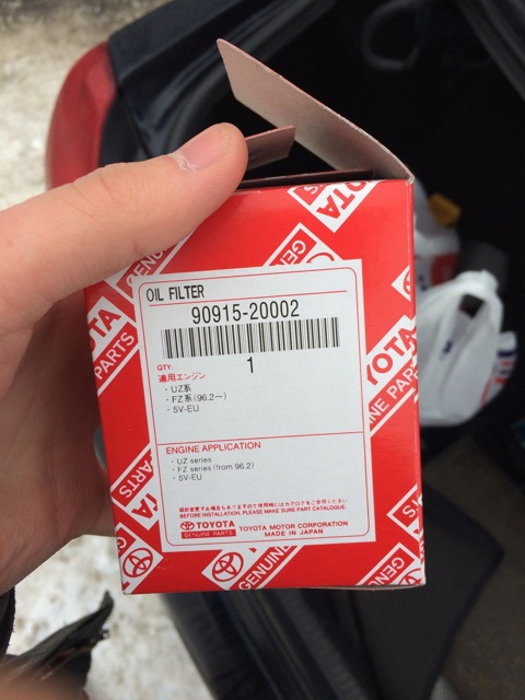 9091520002 Фильтр масляный TOYOTA LEXUS | Запчасти на DRIVE2