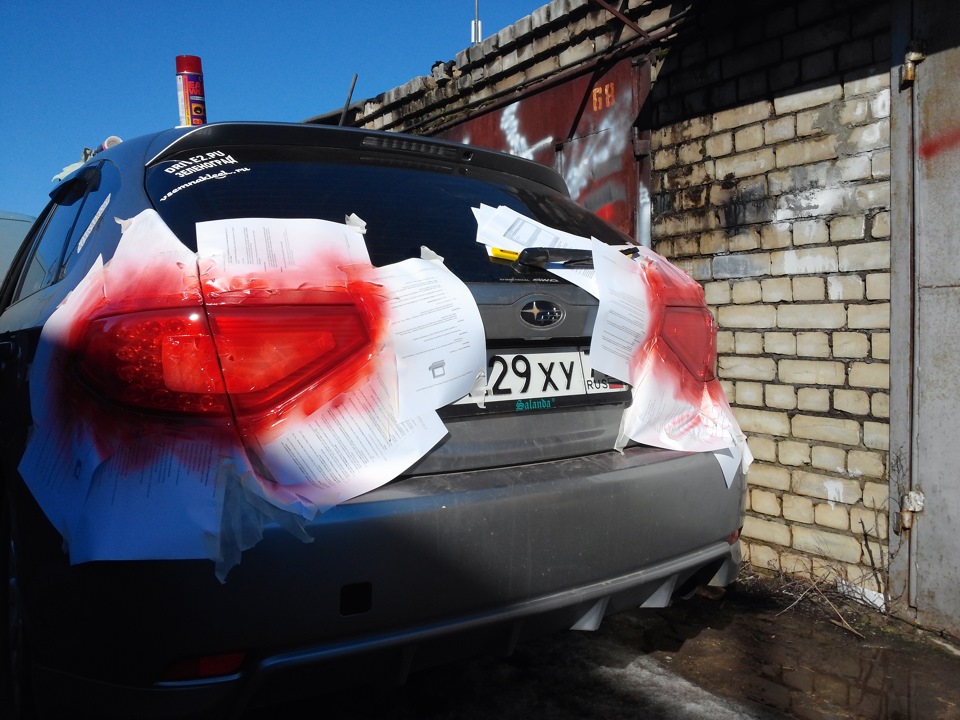 Покрасил задние фары — Subaru Impreza (GE/GH), 2 л, 2008 года ...