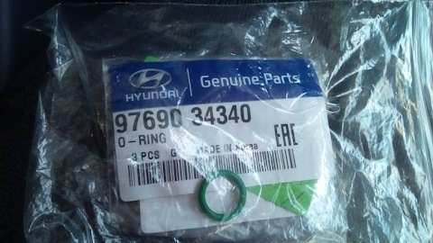 9769034340 Уплотнительное кольцо системы охлаждения KIA HYUNDAI ...