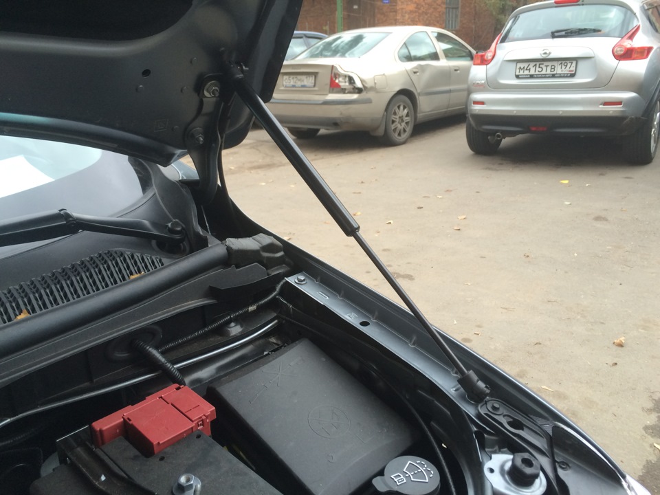 Газовые стойки на открытие капота — Chevrolet Aveo Sedan (2G), 1,6 л ...