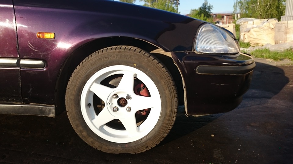 Azev A r15 4x100 7j — Honda Civic (6G), 1,5 л, 1997 года | путешествие ...