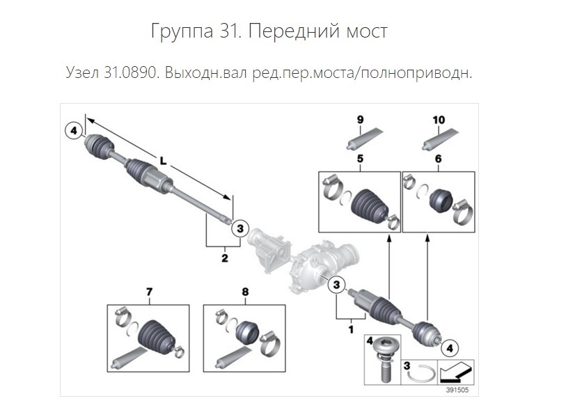 Замена передних приводов и ступичных подшипников — BMW 5 series (F10 ...