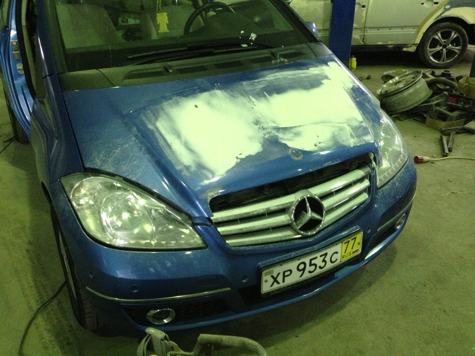 Ремонт и покраска A-klass — DRIVE2