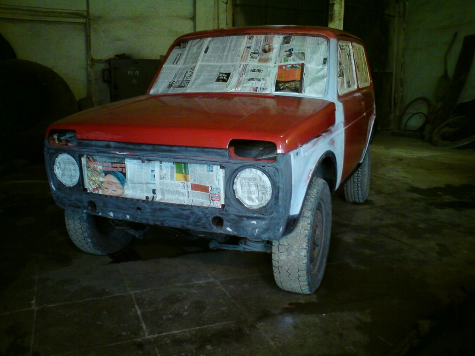 Подготовка к покраске. — Lada 4x4 3D, 1,6 л, 1981 года | своими руками ...