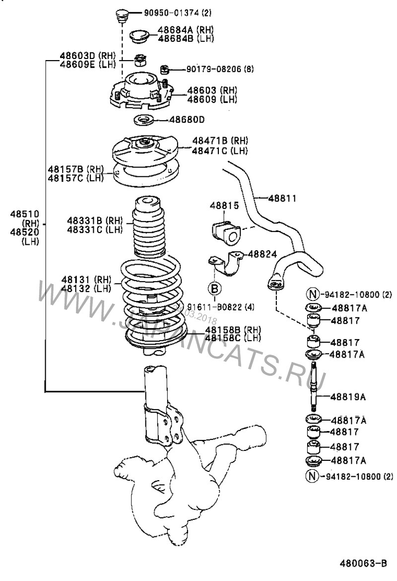 9418210800 Тяга / стойка, стабилизатор TOYOTA LEXUS | Запчасти на DRIVE2