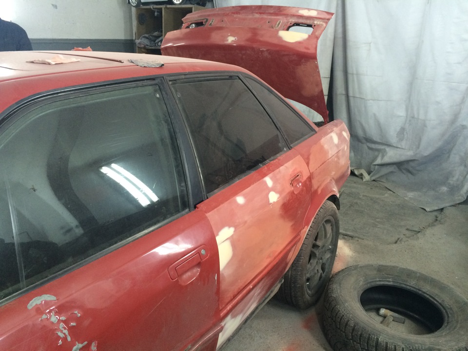 Подготовка к покраске — Audi 80 B4 2 л 1994 года расходники Drive2