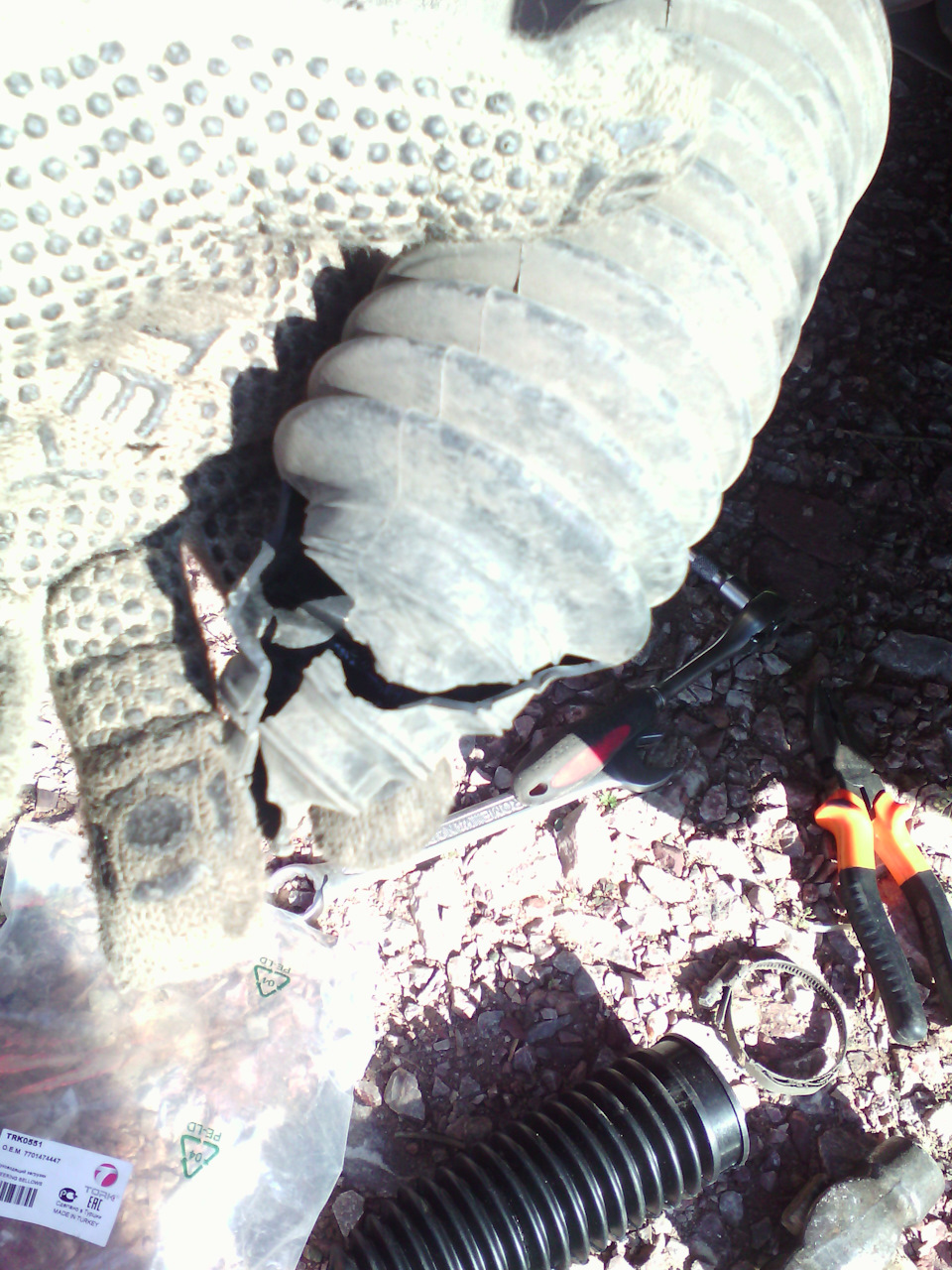 7701474447 Пыльник рул тяги (рез) RENAULT | Запчасти на DRIVE2