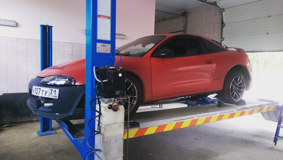 Сход-развал, замена рулевых тяг. — Mitsubishi Eclipse (2G), 2 л, 1995 ...