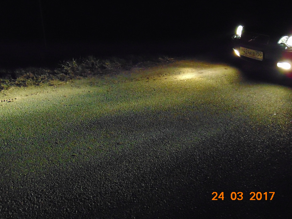 Вотчет о том как светят Лампы H7 12V 55W DESIGN Yellow Light 8GH007157 ...