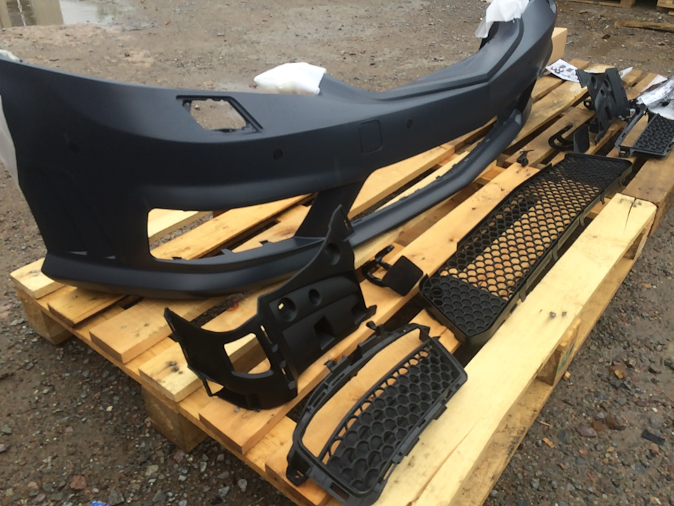 Front bumper "AMG" on the Mercedes Benz S-class W221 — Car_tuning ...