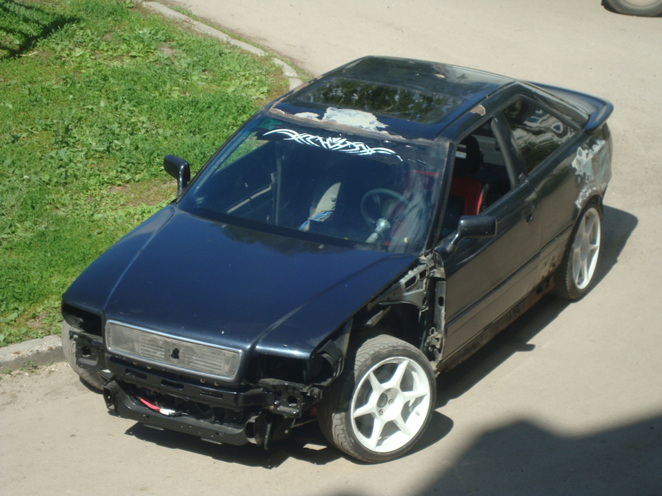 Приехал домой пообедать :) — Audi Coupe (89/8B), 2 л, 1989 года ...