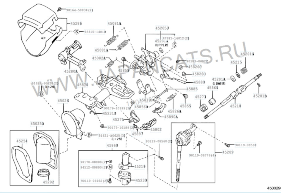 Ревизия рулевой колонки Prado 1996-1999г.в. — Toyota Land Cruiser Prado ...