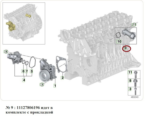 11127806196 Соединительный патрубок BMW | Запчасти на DRIVE2