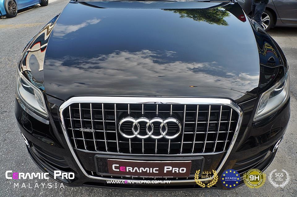 Автомобиль Audi Q5 полностью защищен с применением всей линейки продуктов Ceramic Pro ...