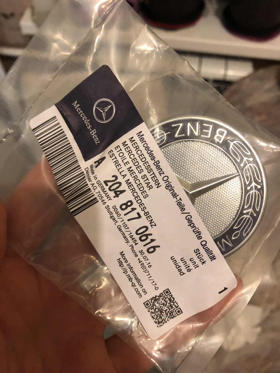 2048170616 Эмблема капота W204 TURTLE WAX | Запчасти на DRIVE2