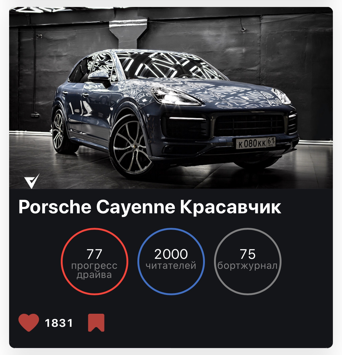 73. Спасибо вам! — Porsche Cayenne (3G), 3 л, 2018 года | рейтинг и продвижение | DRIVE2