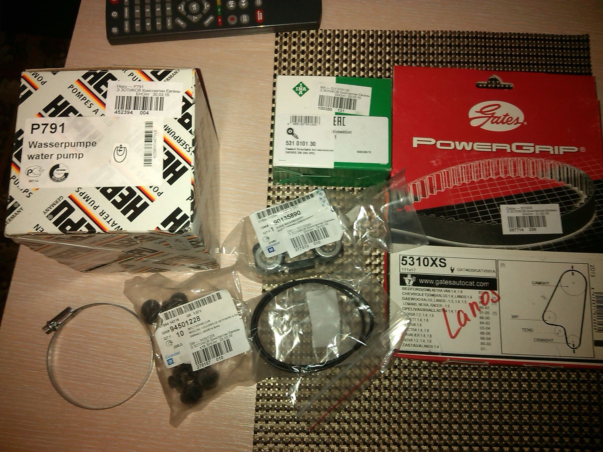 Для ТО — Chevrolet Lanos, 1,5 л, 2006 года | запчасти | DRIVE2