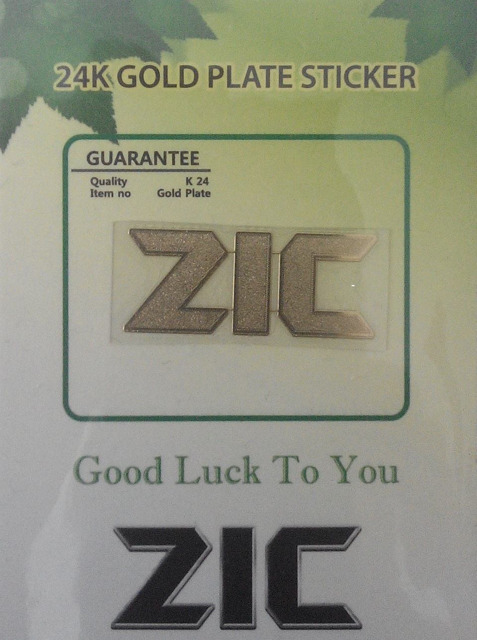 Наклейка ZIC "позолоченная" :) — DRIVE2