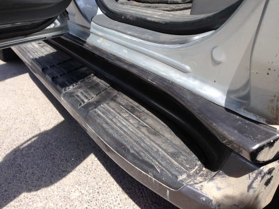 Меняем клипсы на накладках порогов. — Toyota Land Cruiser Prado 120 ...