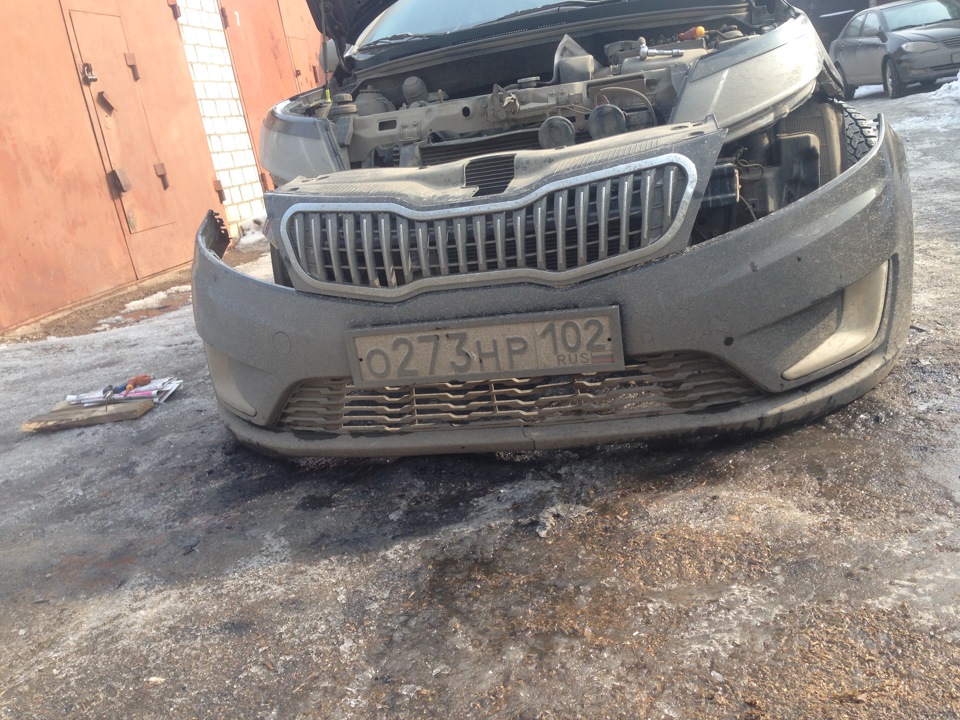 бампер часть 2 — KIA Rio (3G), 1,4 л, 2013 года | стайлинг | DRIVE2