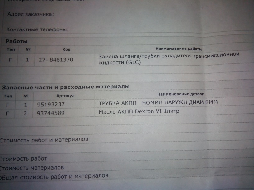 Гарантийный ремонт — Chevrolet Cruze (1G), 1,8 л, 2013 года | запчасти ...