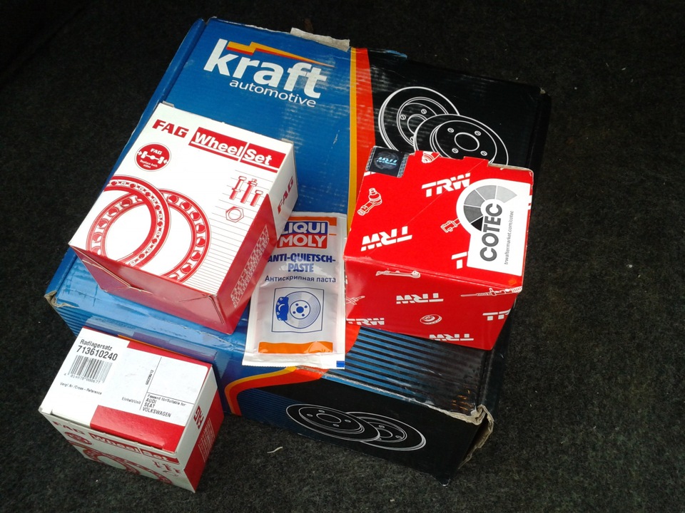 подшипники ступиц и тормозные диски — Audi A6 (C4), 2,6 л, 1996 года ...