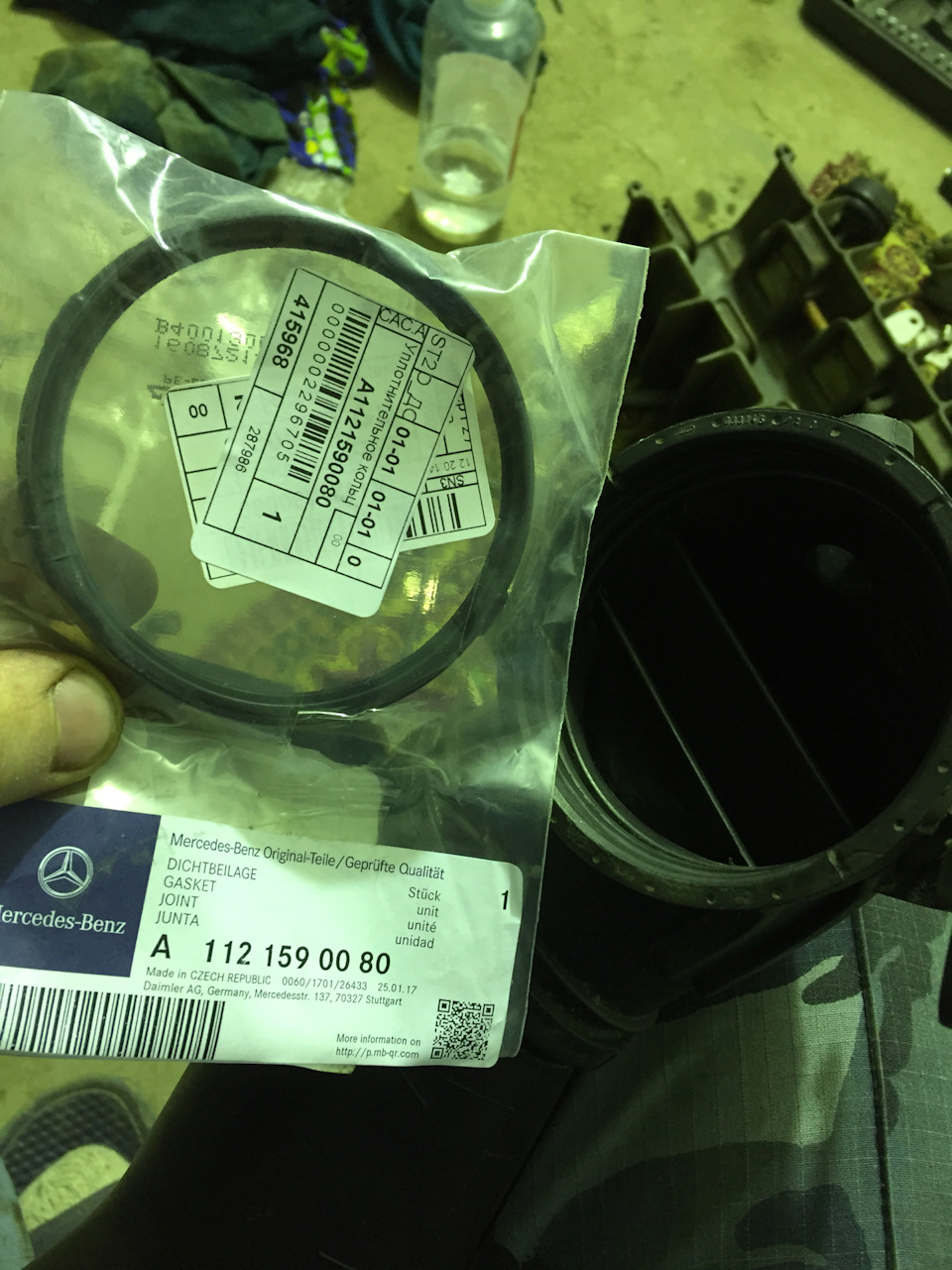 A1121590080 Прокладка впускного трубопровода Mercedes | Запчасти на DRIVE2
