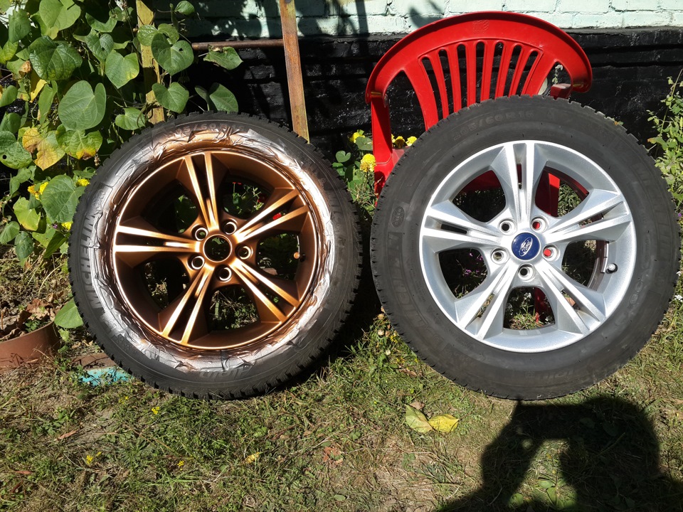 Plasti Dip Black + Copper metalizer — Ford Focus Wagon III, 1 л, 2013 ...