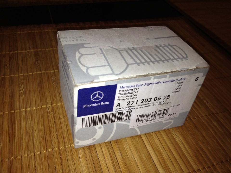 Замена термостата на 271 моторе — Mercedes-Benz E-Class (W211), 1,8 л ...